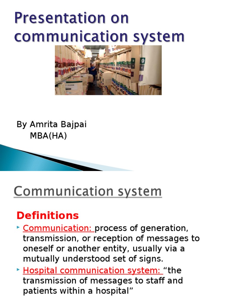 Hospital Communication System New | PDF | Information | Health Care