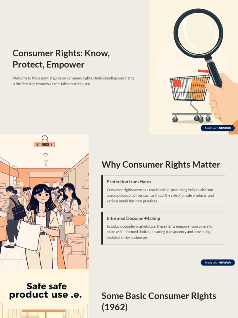 Consumer Rights Know Protect Empower | PDF | Consumer Protection ...