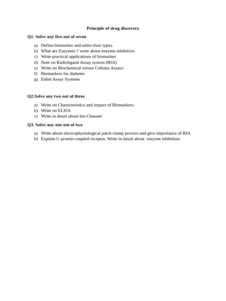 Principle of Drug Discovery | PDF