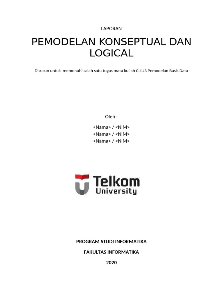 Pemodelan Basis Data: Konseptual & Logis | PDF