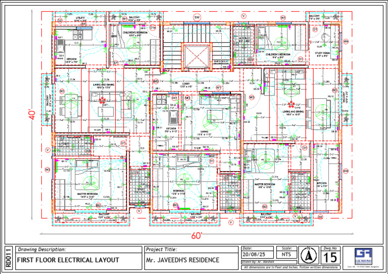 First Floor Electrical Layout Plan | PDF