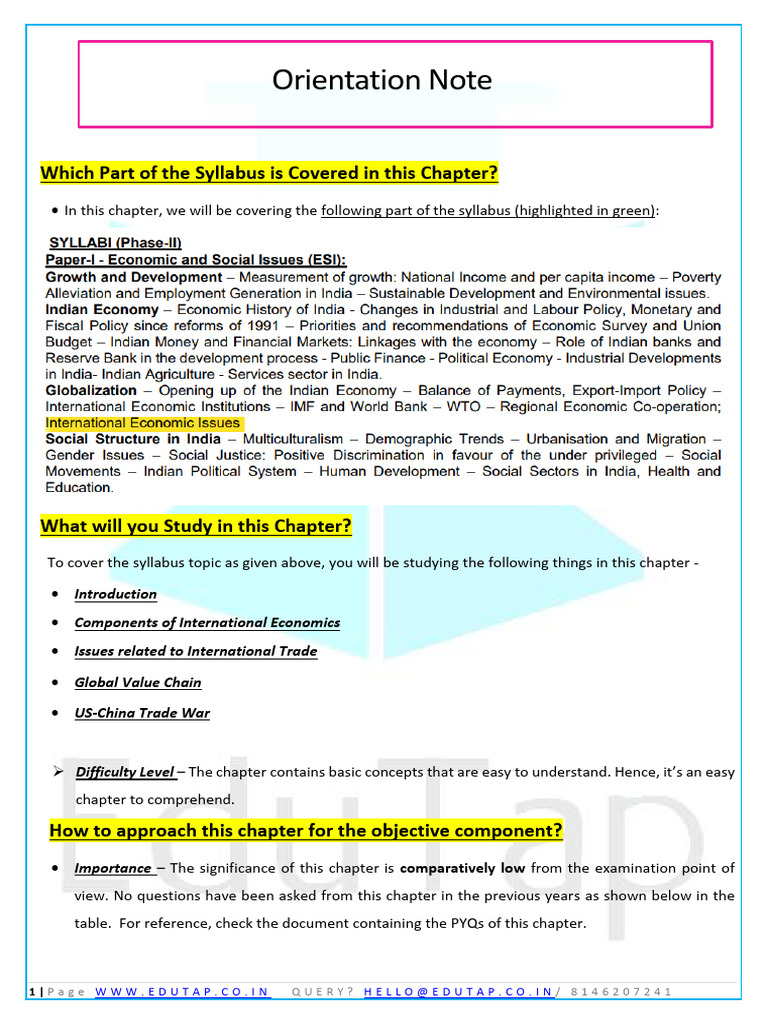 Orientation Note 41 Lyst1733292346900 | PDF | Economies
