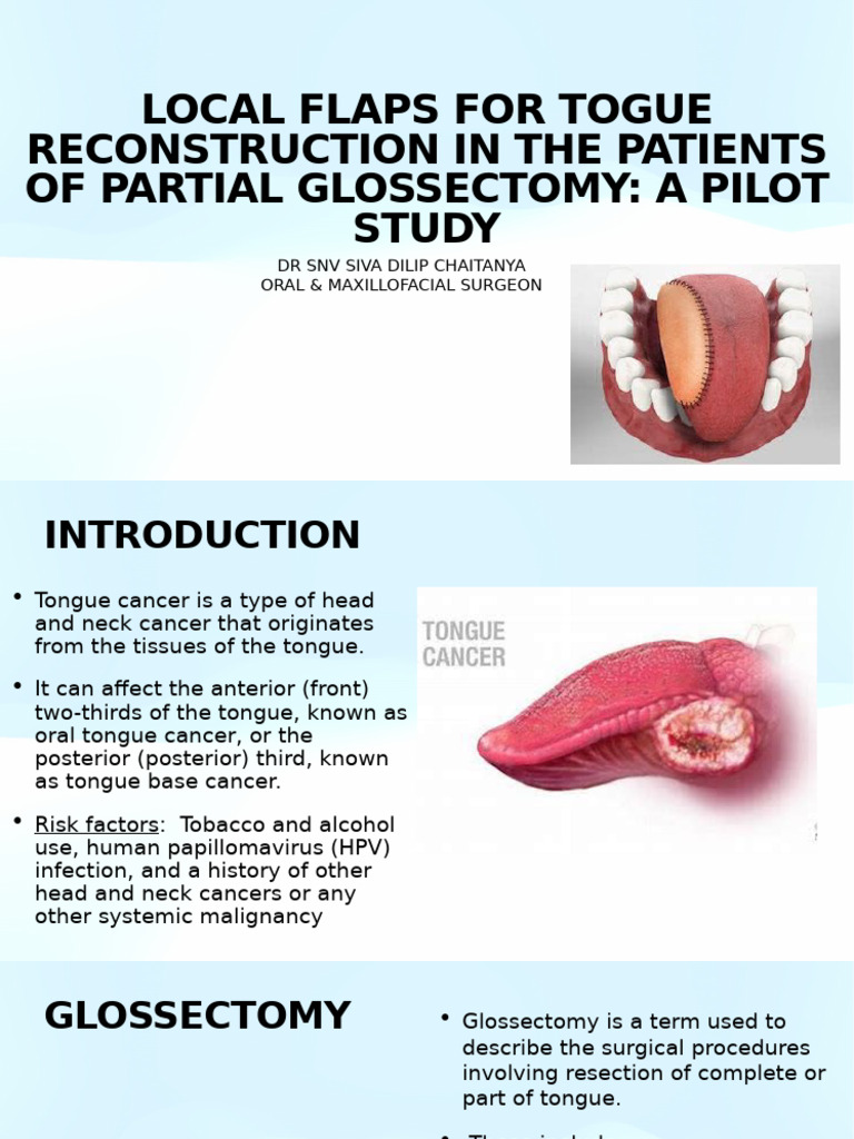 Tongue Reconstruction (Autosaved) | PDF | Head And Neck Cancer | Tongue
