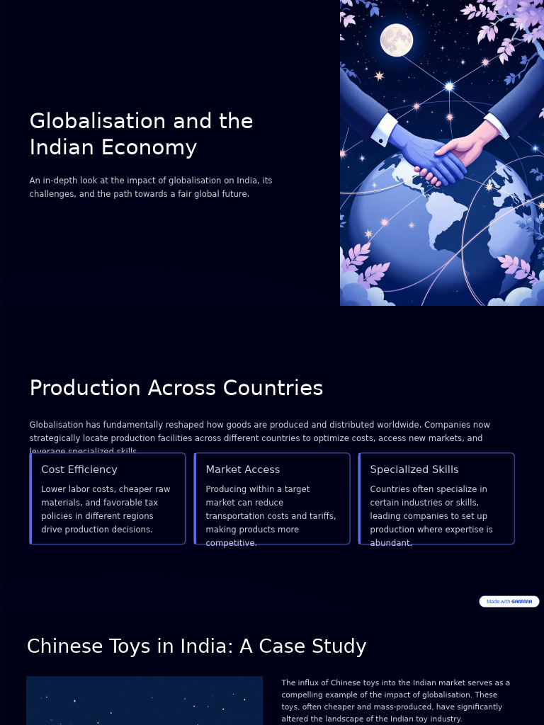 Globalisation and The Indian Economy | PDF | Globalization | Economic ...