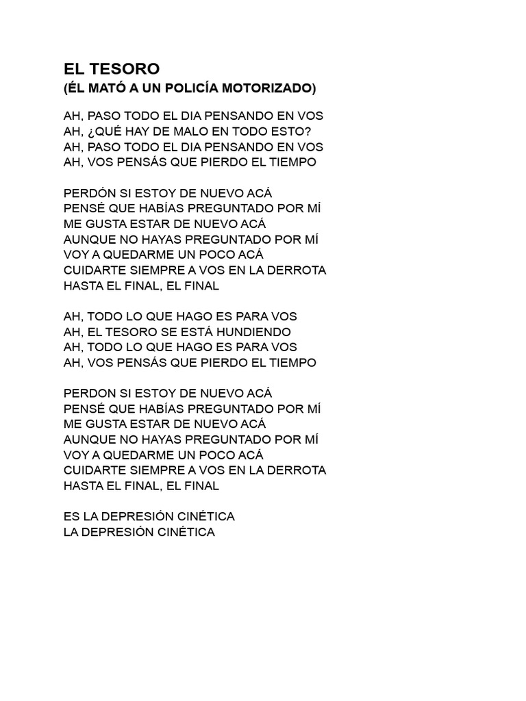 El Tesoro: Reflexiones sobre la Pérdida | PDF