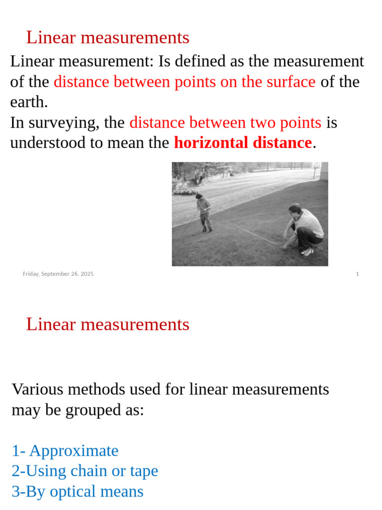 2 Linear Measurement | PDF | Surveying | Measurement