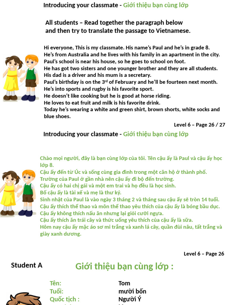 Introducing Your Classmate | PDF