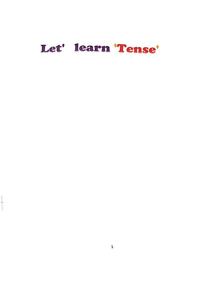 Tense With Krishan Chander | PDF
