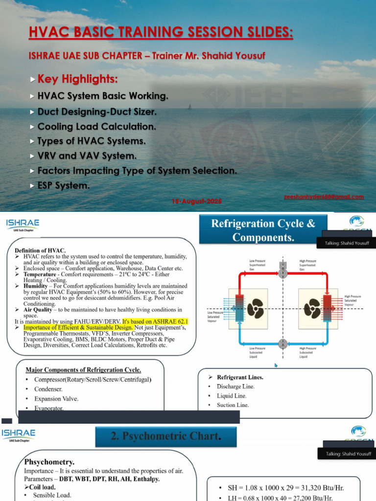 Hvac Training Session Slides | PDF