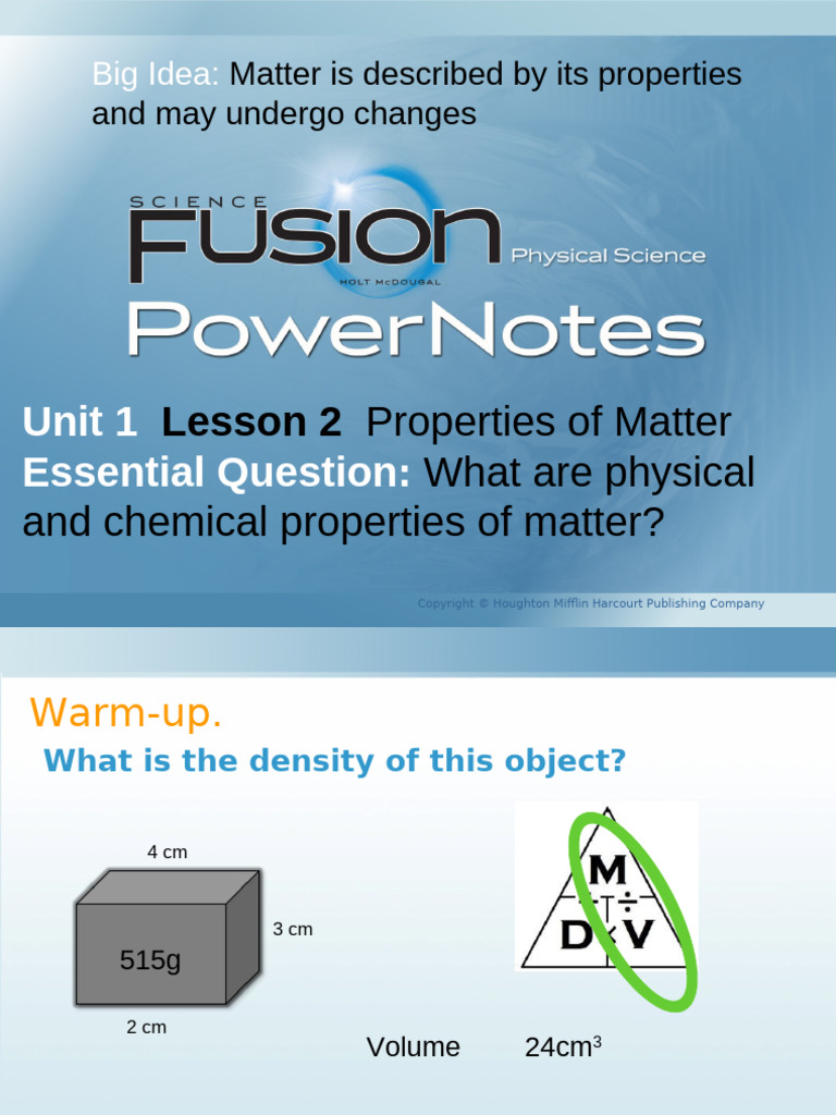 Science - Lesson 2 Properties of Matter | PDF | Chemical Substances ...