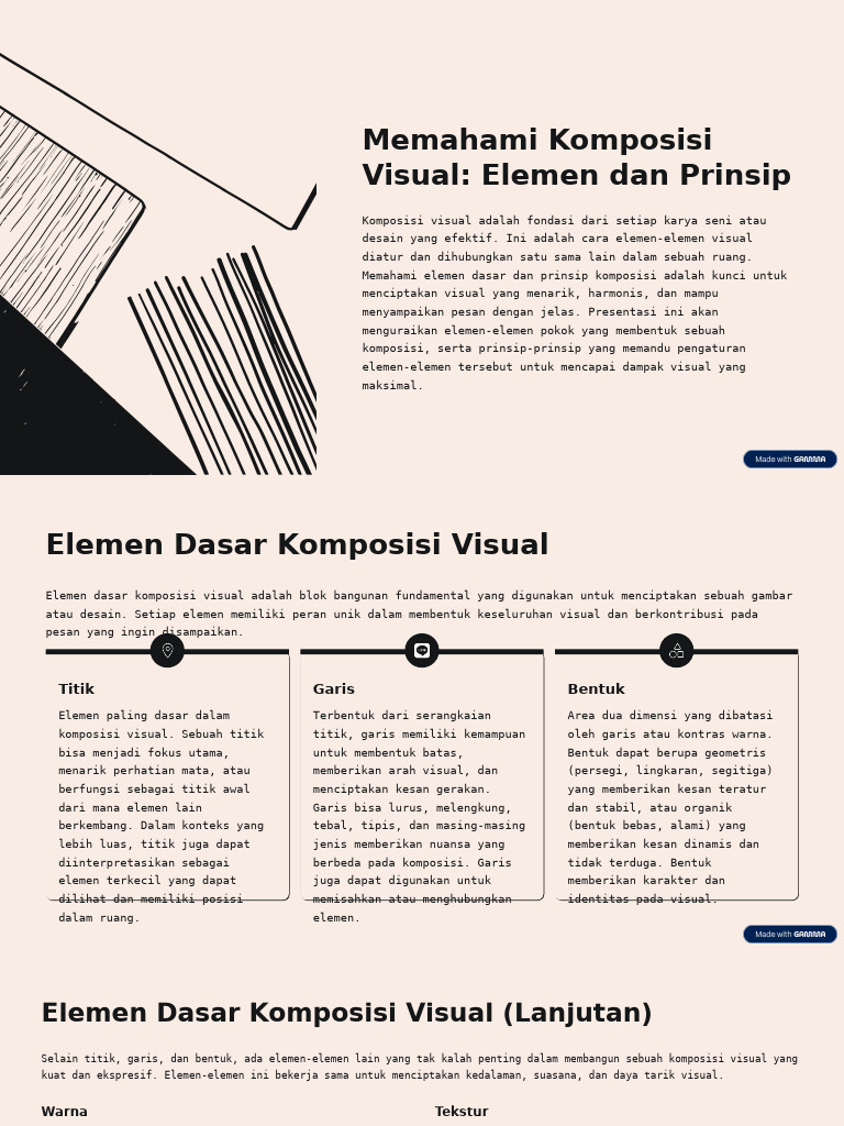 Prinsip dan Elemen Komposisi Visual | PDF