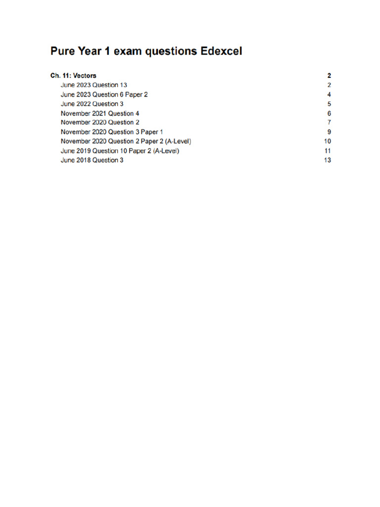 Ch. 11 - Vectors - Pure Year 1 Edexcel | PDF