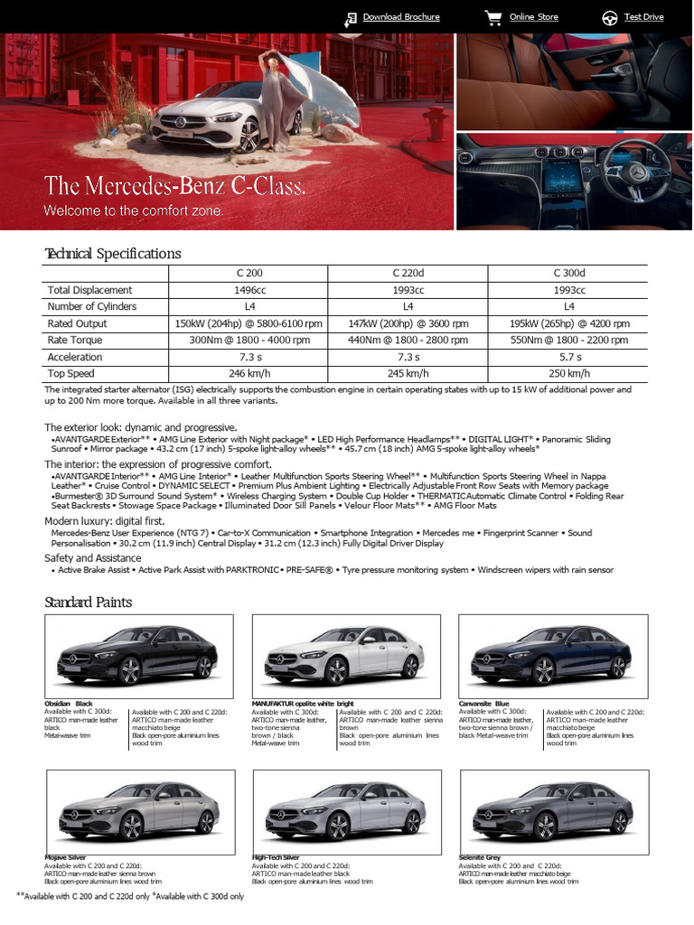 C-Class Price List Sep 2024 | PDF | Taxes | Automotive Industry