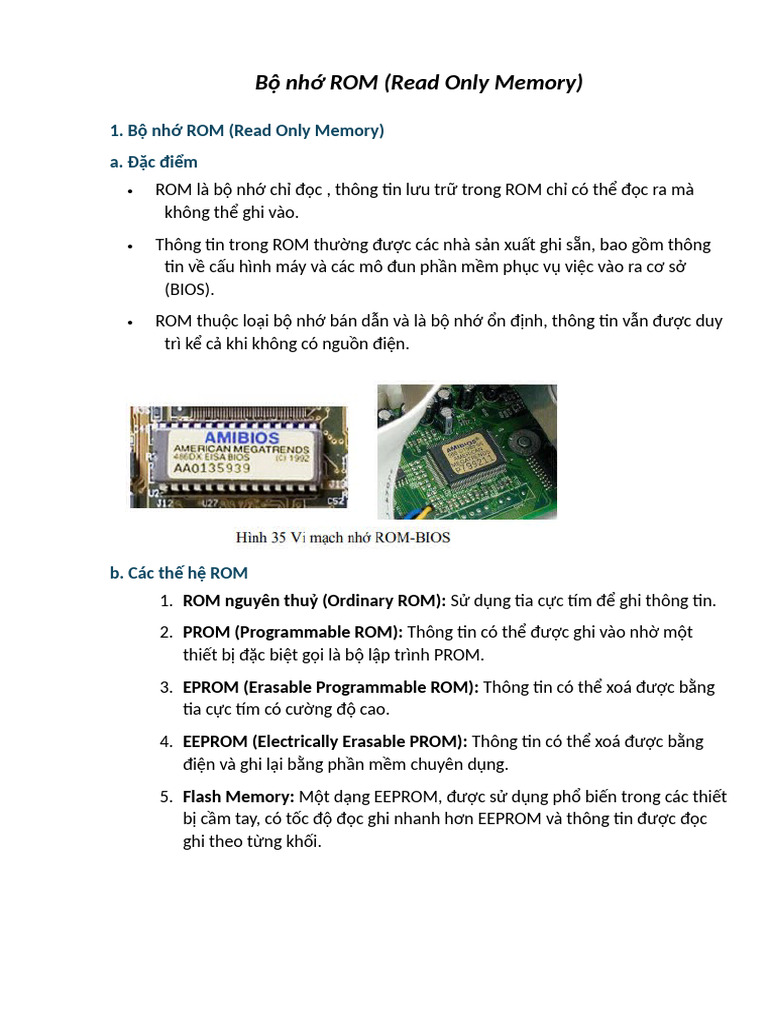 B NH ROM - RAM | PDF