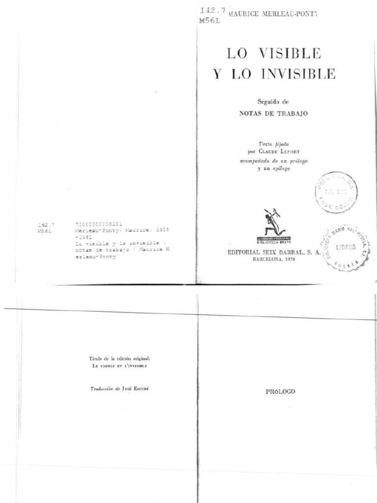 Lo Visible y Lo Invisible 5 | PDF