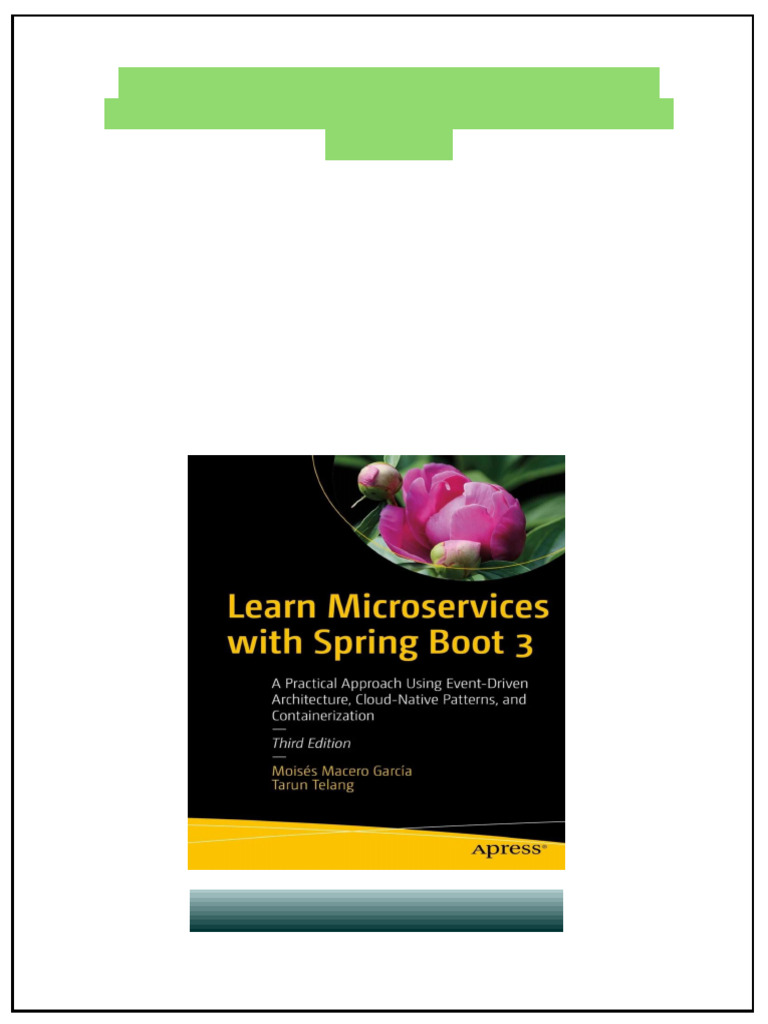 Learn Microservices With Spring Boot 3 3rd / Converted Edition Moises Macero Garcia Full Digital ...