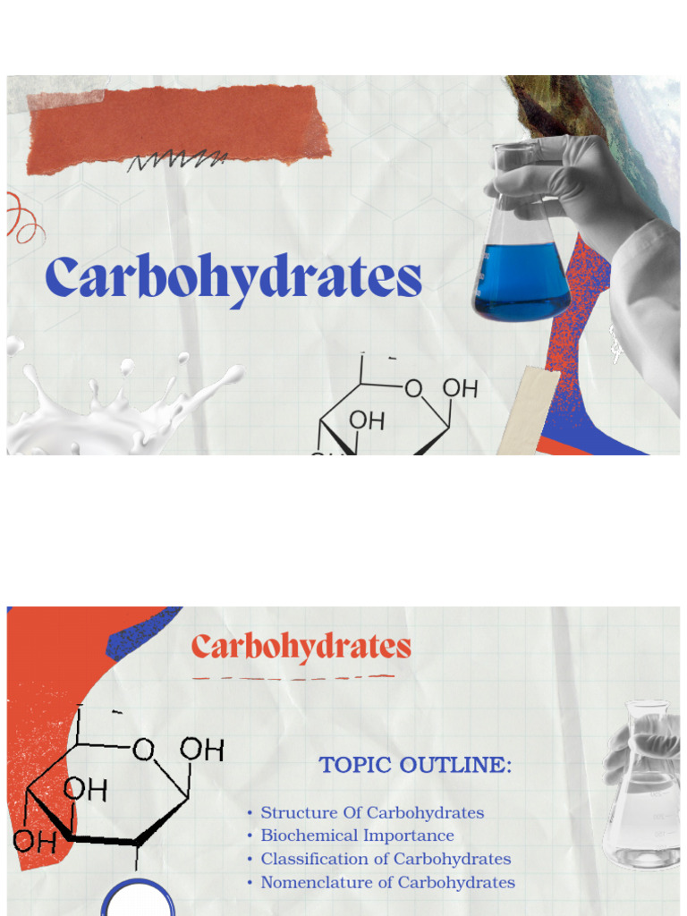Lecture 2 - Introduction To Carbohydrates | PDF | Carbohydrates | Chemistry