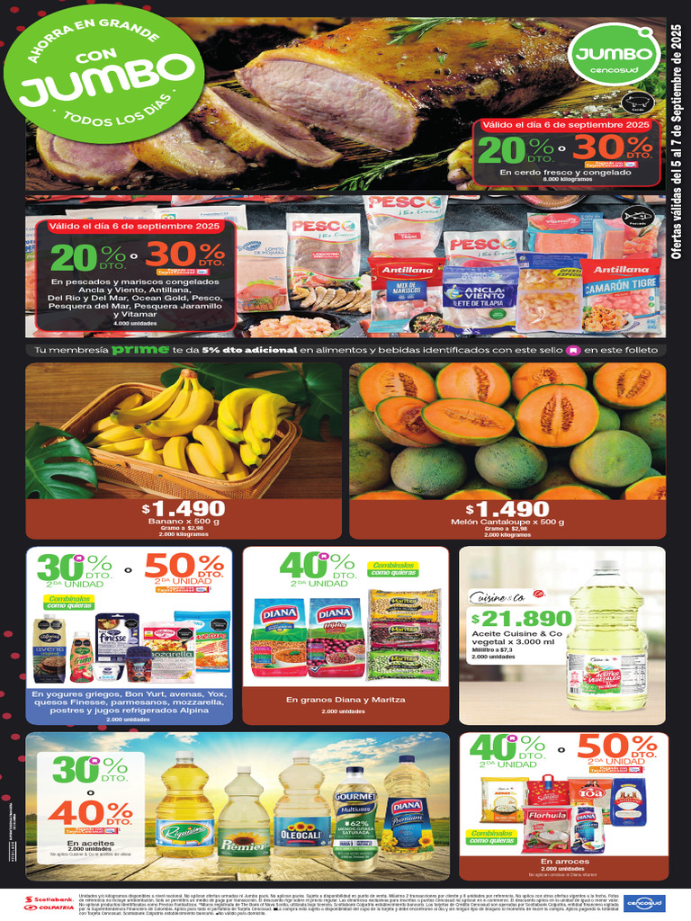 Descuentos Jumbo Cencosud Septiembre 2025 | PDF | Caldo | Alimentos