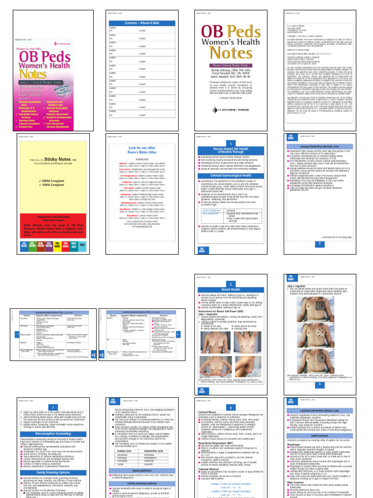 Women's Health Nurse's Pocket Guide | PDF | Sexually Transmitted ...