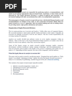 Equity Research Report Overview | PDF | Securities Research | Investing