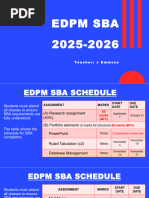 EDPM SBA 2025 Assignments Overview | PDF