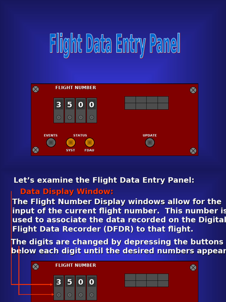 Flight Data Entry Panel | PDF | Flight Recorder