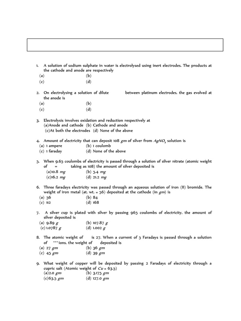 DPP Chemistry #1 | PDF