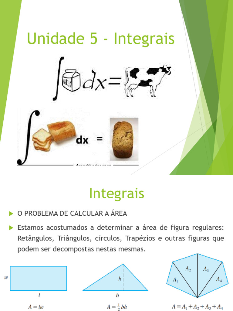 Calculo I - Unidades 5, 6 e 7 | PDF | Integrante | Somatório