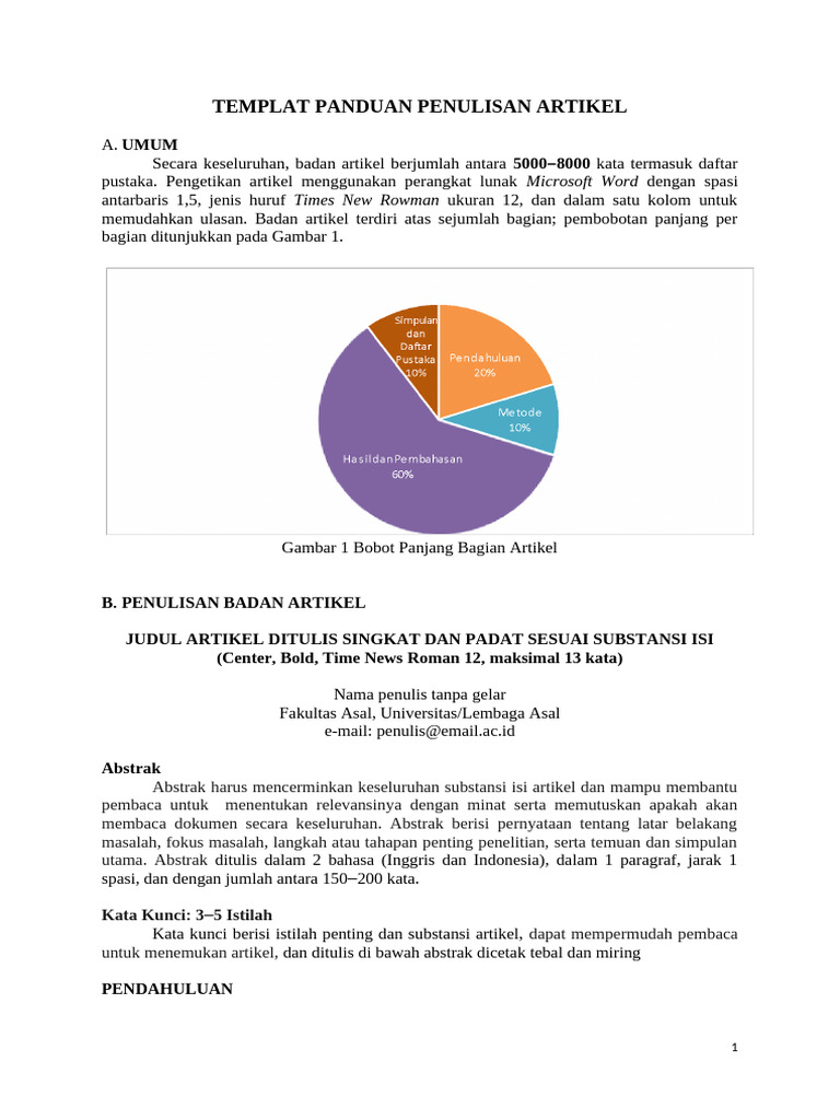 Panduan Penulisan Artikel Ilmiah | PDF
