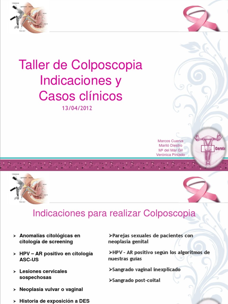 Taller de Colposcopia | Biopsia | Diagnostico medico