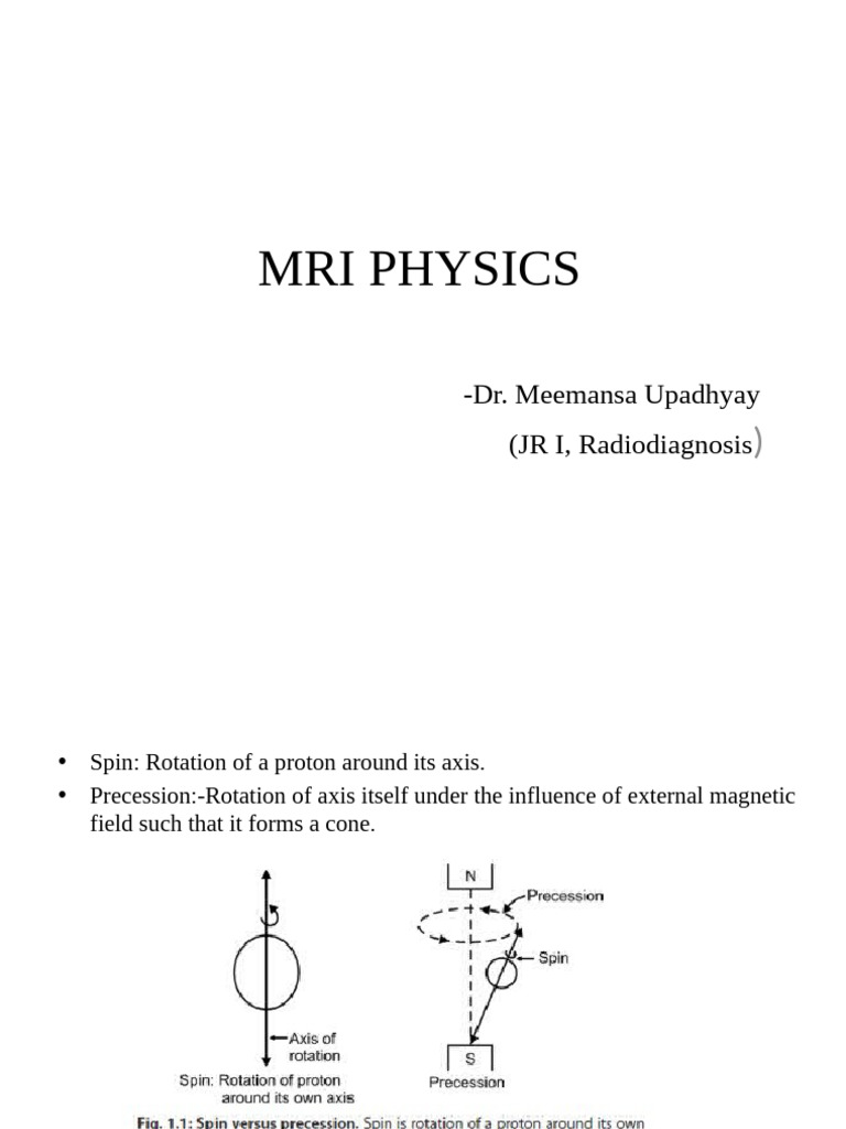Mri Physics | PDF | Relaxation (Nmr) | Magnetic Resonance Imaging