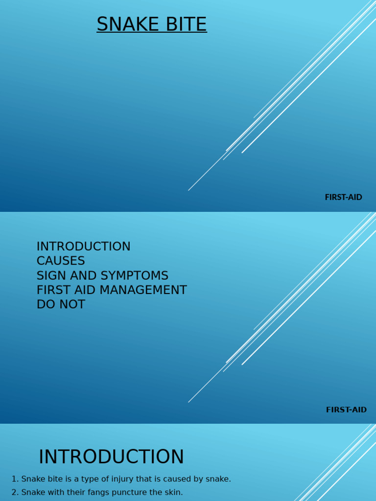 Snake Bite | PDF