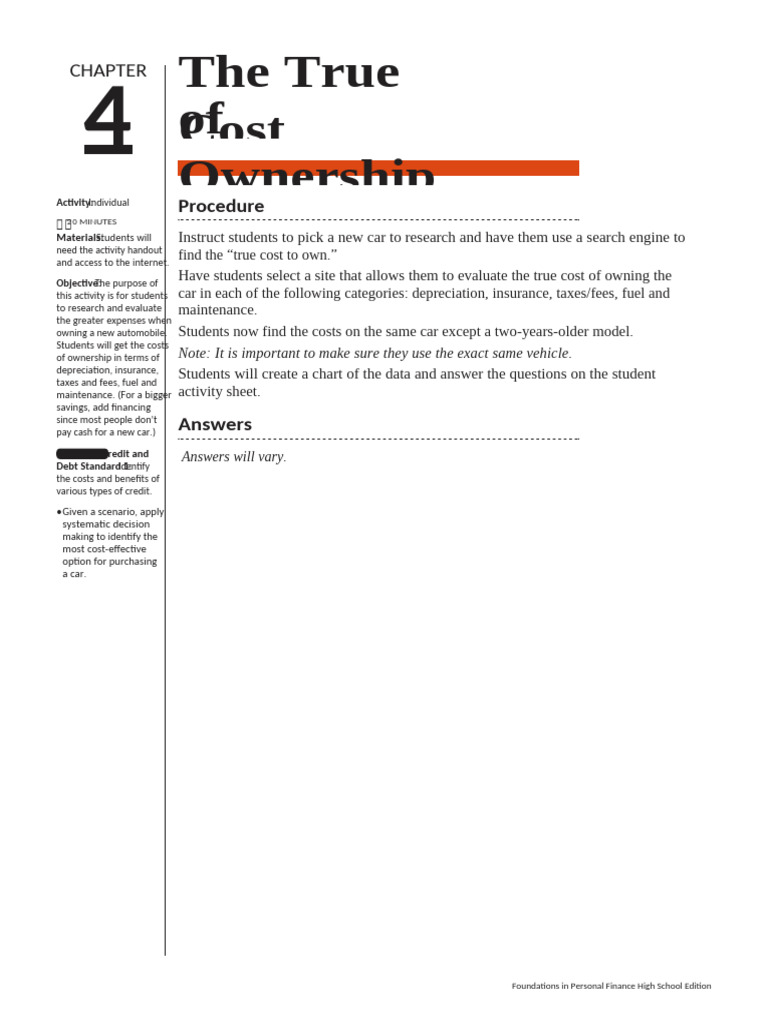 True Cost of Car Ownership Analysis | PDF | Total Cost Of Ownership | Car