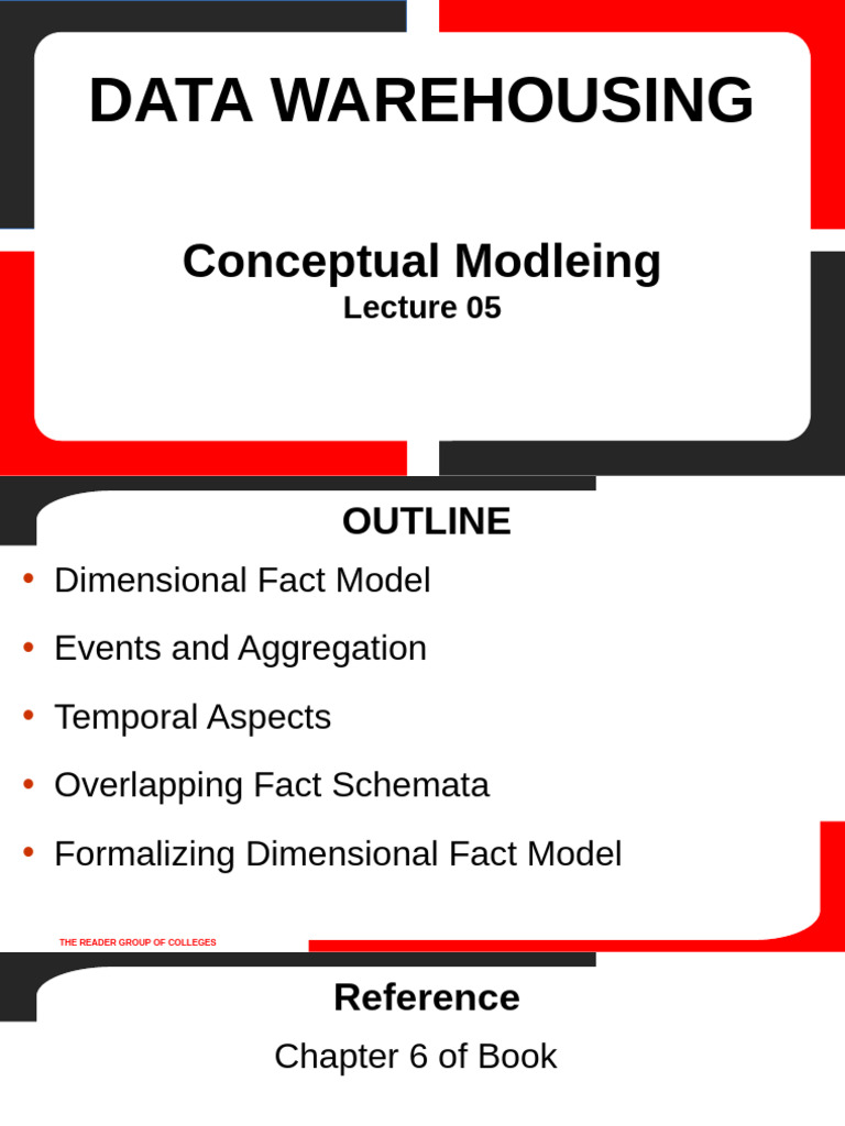 Lec 5 - Conceptual Modeling | PDF | Data Warehouse | Conceptual Model