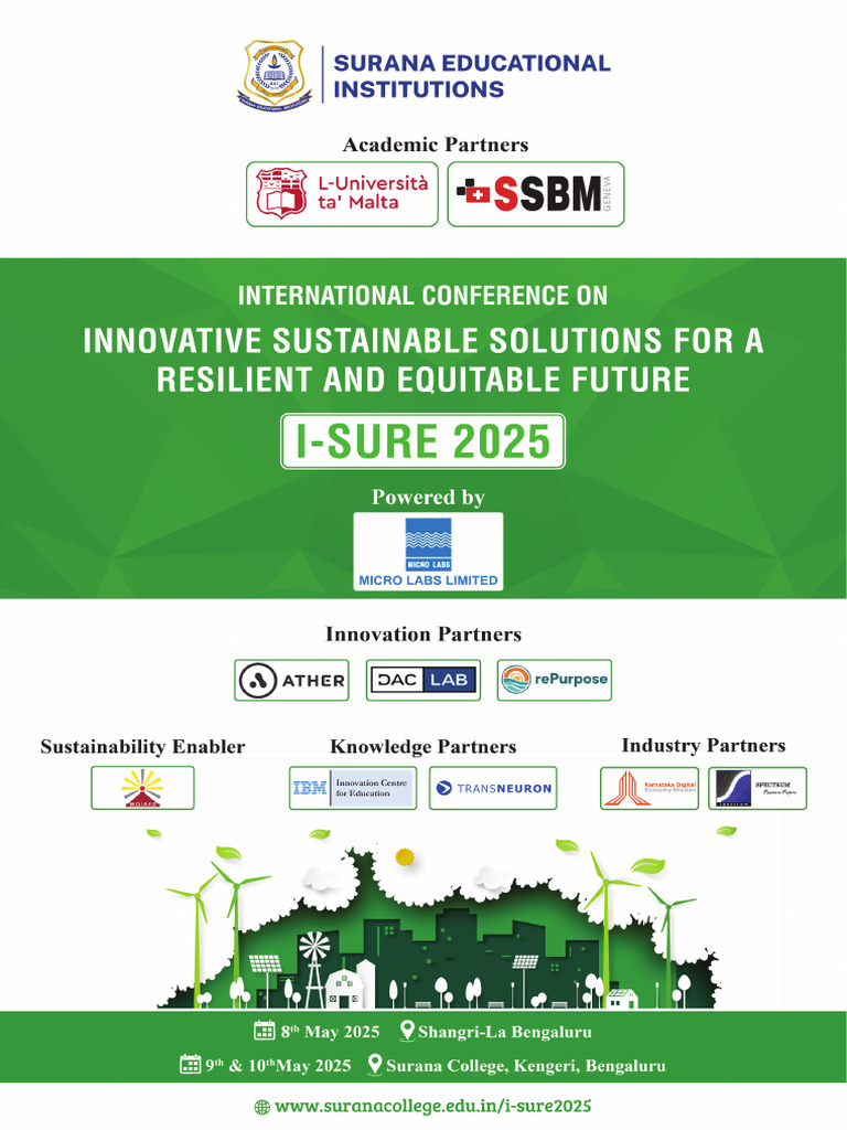 I-SURE 2025 Conference Brochure | PDF | Sustainability | Sustainable ...