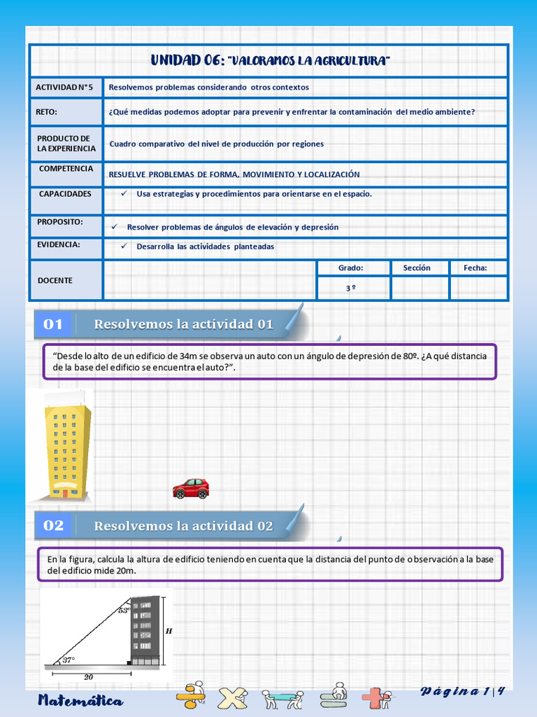 Act 5 Mat 3° Sem 5 Unid 06 | PDF