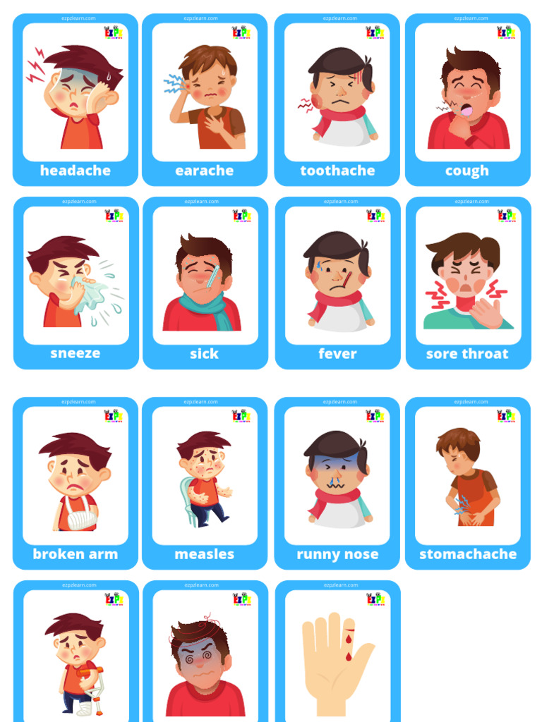 Health Problems Mini Flashcards | PDF