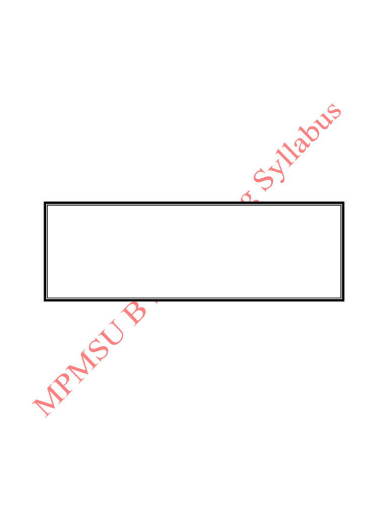 MPMSU B.Sc. Nursing 2nd Year Syllabus | PDF | Mental Disorder ...