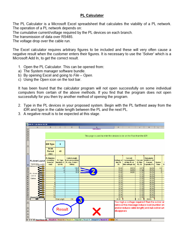 PL Network Viability Calculator Guide | PDF