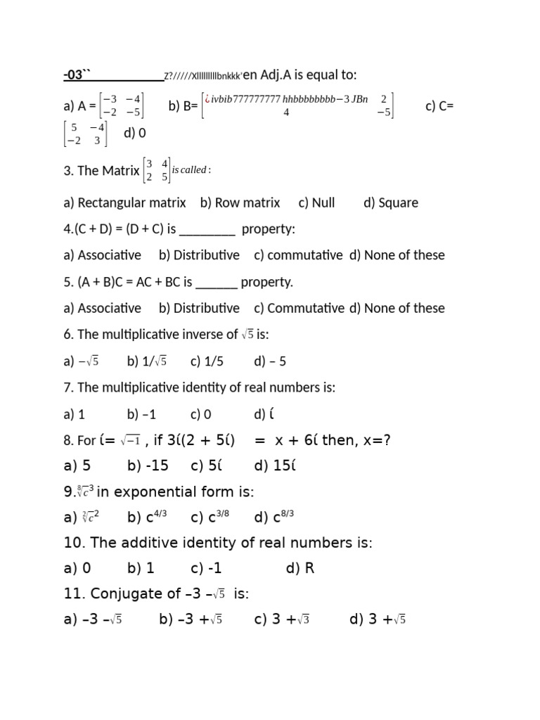 Class 8th Maths Greenwich | PDF | Matrix (Mathematics) | Square Root