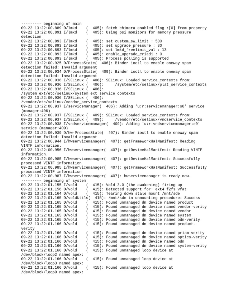 Logcat Prev CSC Log | PDF | System Software | Data