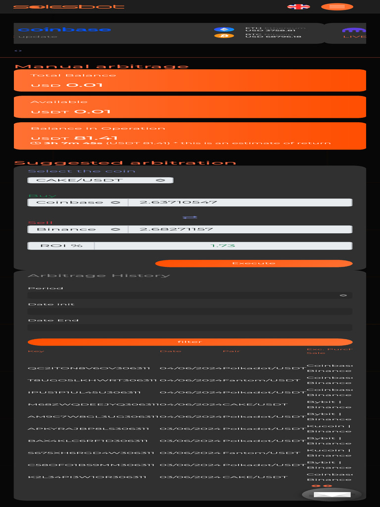 Manual Arbitrage Solesbot | PDF | Application Layer Protocols | Projects
