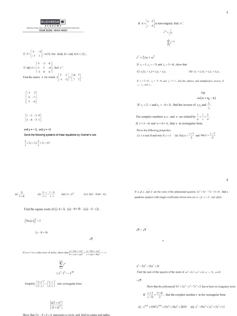Grade 12 Volume 1 Maths 12th 2,5,7marks | PDF | Ellipse | Line (Geometry)