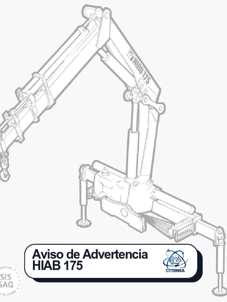 Aviso de Advertencias Hiab 175 | PDF