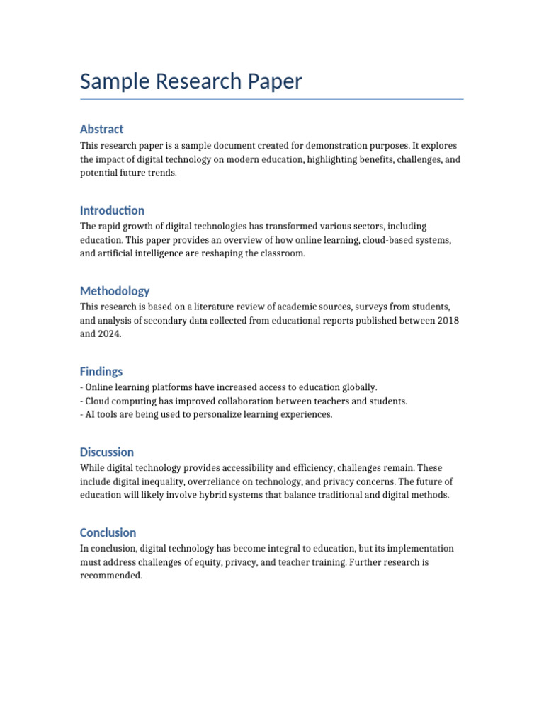 Research Paper | PDF