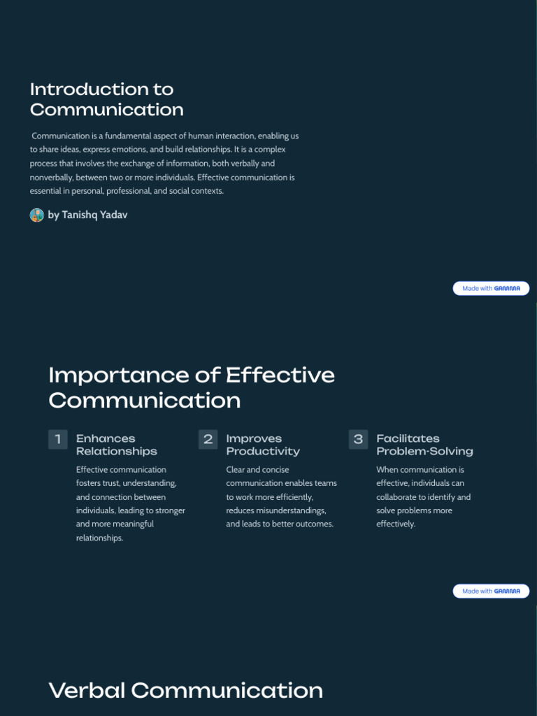Introduction To Communication | PDF | Communication | Nonverbal ...