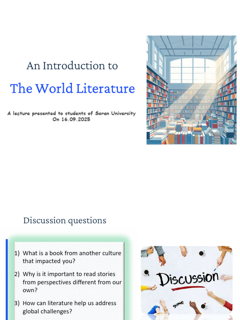 1 An Introduction To World Literature | PDF | Translations | Epic Poetry