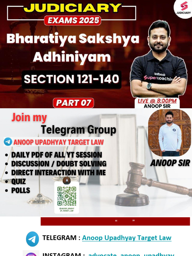 BSA (Sec. 121-140) Part - 7 | PDF