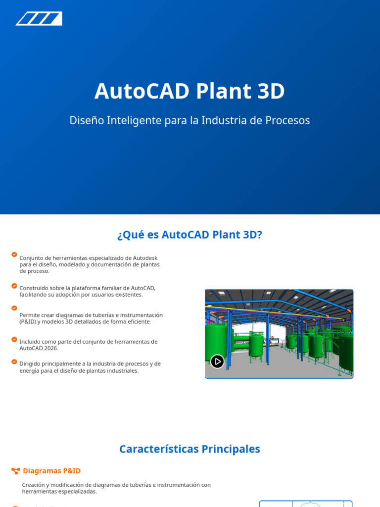 AutoCAD Plant 3D Diseño Inteligente para La Industria de Procesos | PDF ...