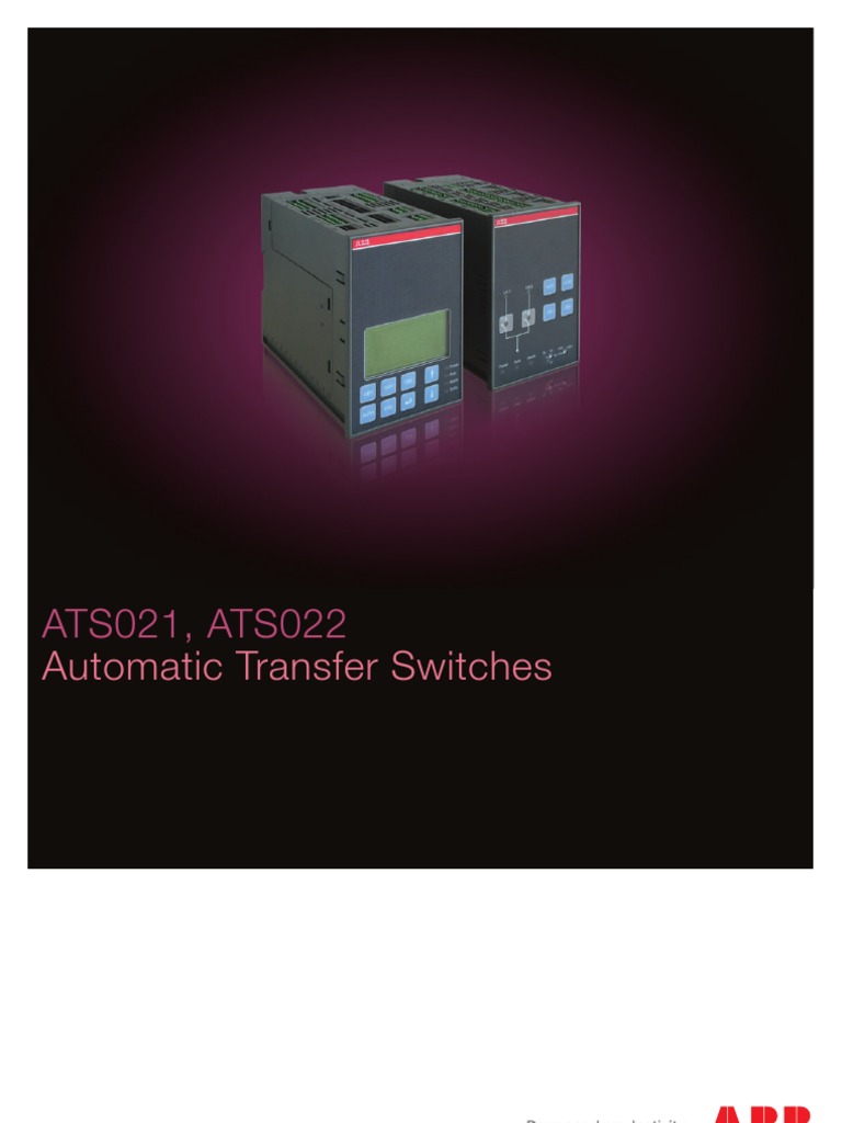 ATS021, ATS022: Automatic Transfer Switches | PDF